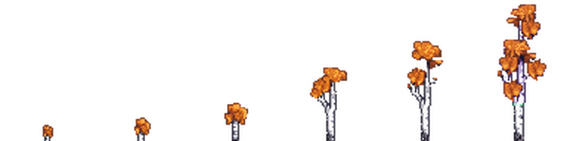 Pixel Trees Megapack by Blacis