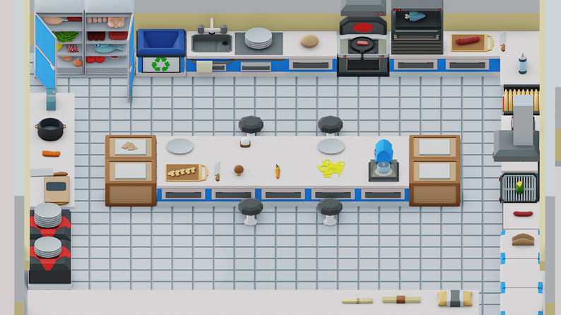 Low Poly Kitchen Assets Pack by MihaiMan75