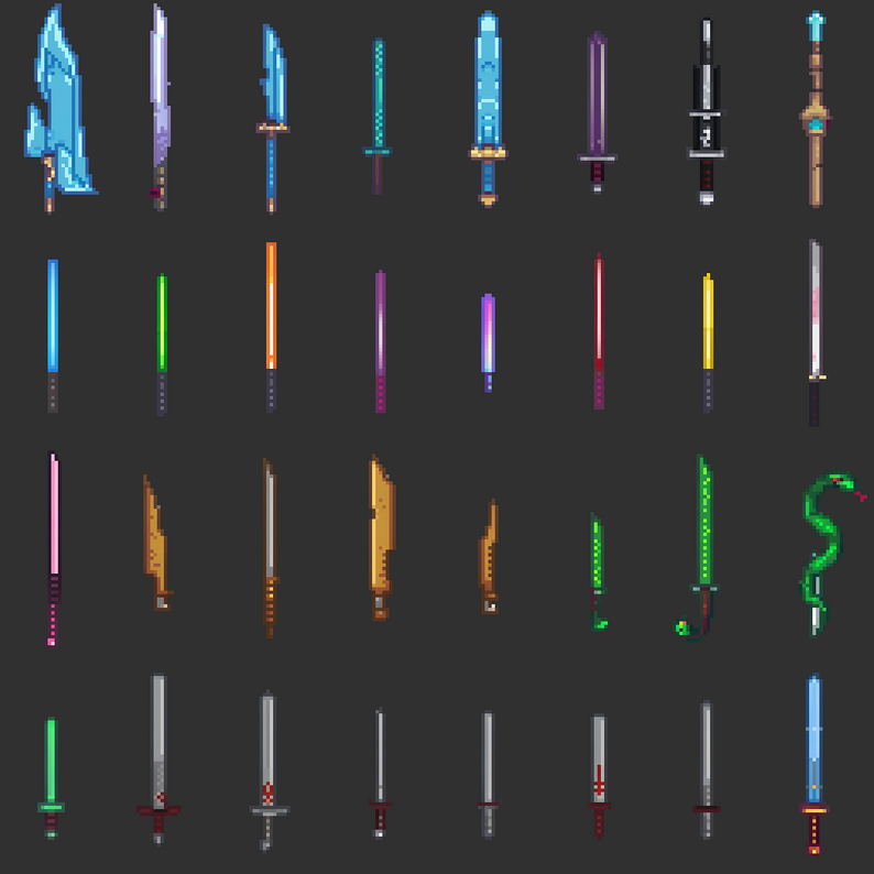 Pixel Weapons Megapack by Blacis