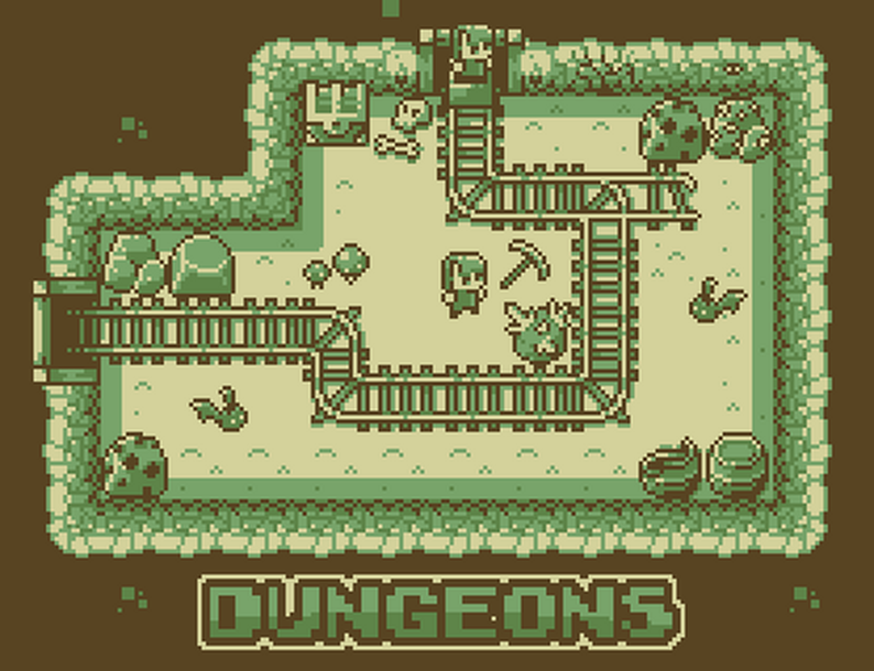 8bit RPG tileset - Dungeons pack (Super Gameboy Quest by Toadzilla) by ...