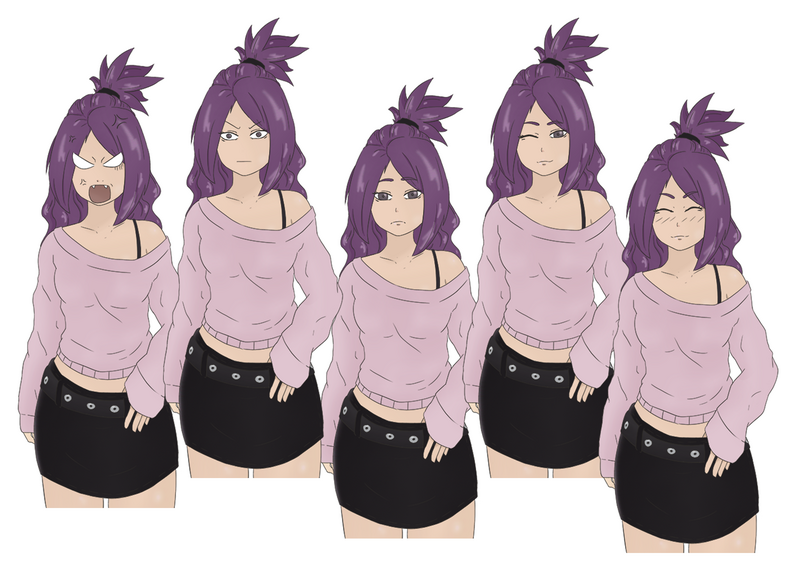 Free Female Character Sprite for Visual Novels by Odyssey Creations
