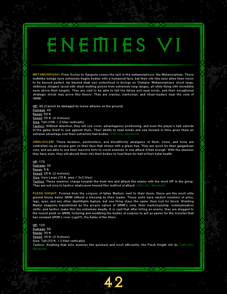 GRIM: A Retro FPS-Styled TTRPG by EfanGamez