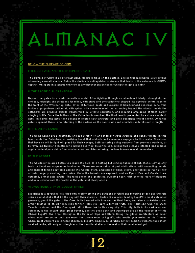 GRIM: A Retro FPS-Styled TTRPG by EfanGamez