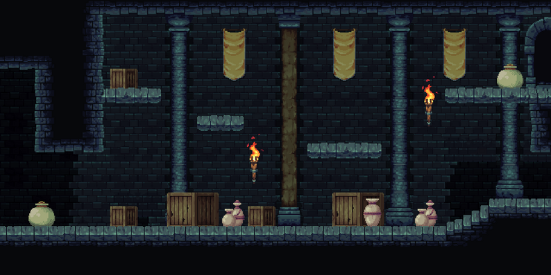 The Sidescroller's Dungeon Tileset [32x32] by Icko