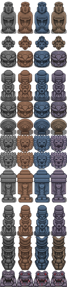 LuQui 48X48 Prehispanic Game Assets by LuQui