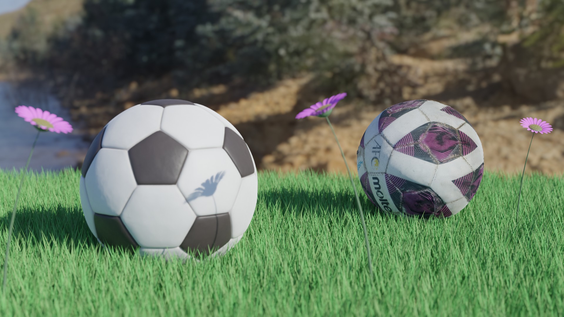 Blender Grass field generator (Geo-node) by Geo Assets 3D