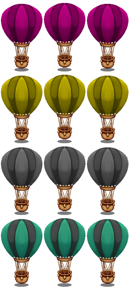 LuQui 48 x 48 Large Hot air balloon Assets by LuQui
