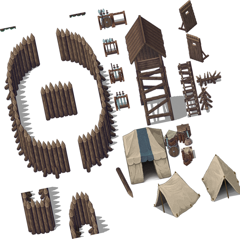 Military Camp Tilesheet Addon by WinLu