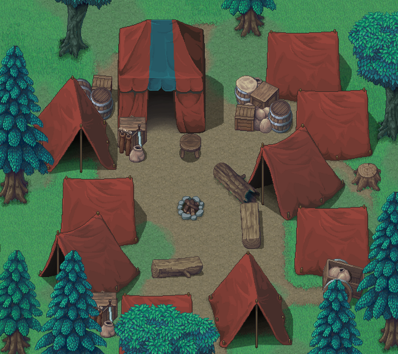 Military Camp Tilesheet Addon by WinLu