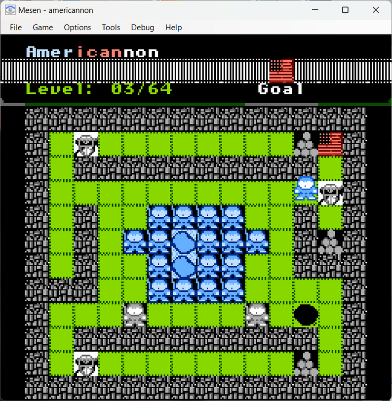 Americannon Civil War Sokoban for NES by RetroGamma