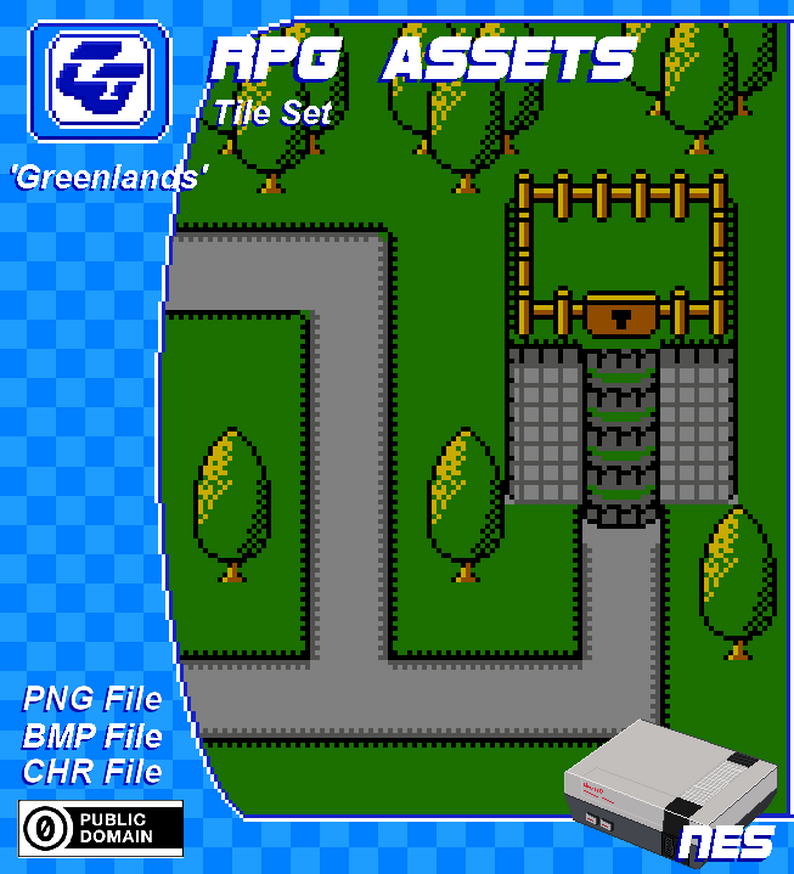 RPG Assets 'Tile set' (NES) by chasersgaming