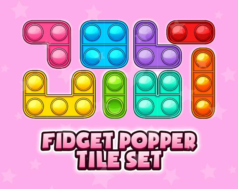 Fidget popper tile sets by Robert Brooks - gamedeveloperstudio.com