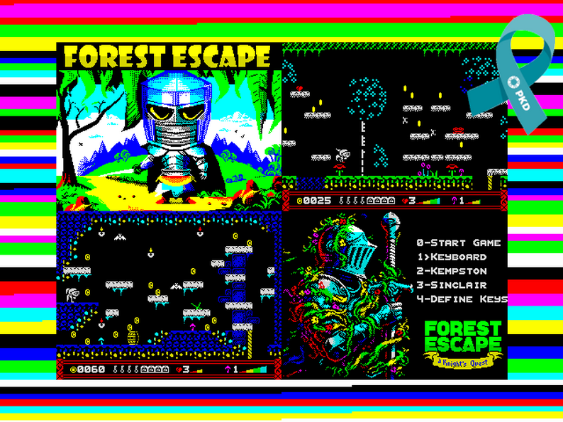 Forest Escape - A Knight's Quest (ZX Spectrum 48K-128K/NEXT) by IrataHack