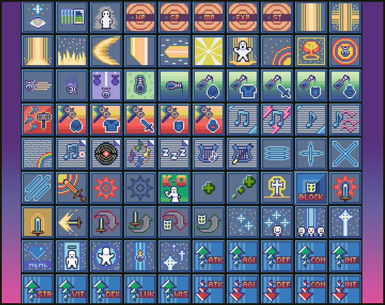 RPG Skill Icons Set by HammerStrike