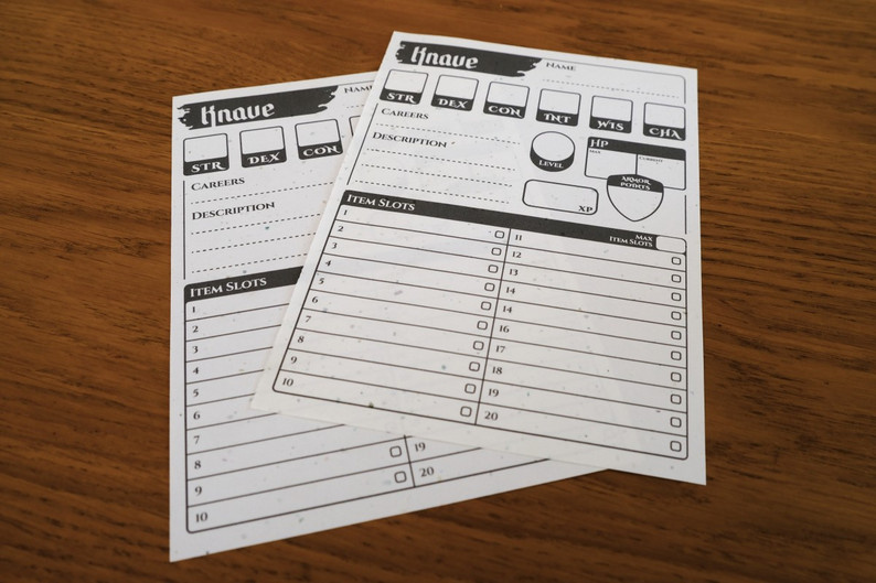 Knave 2e Character Sheet (unofficial) by Lazarus