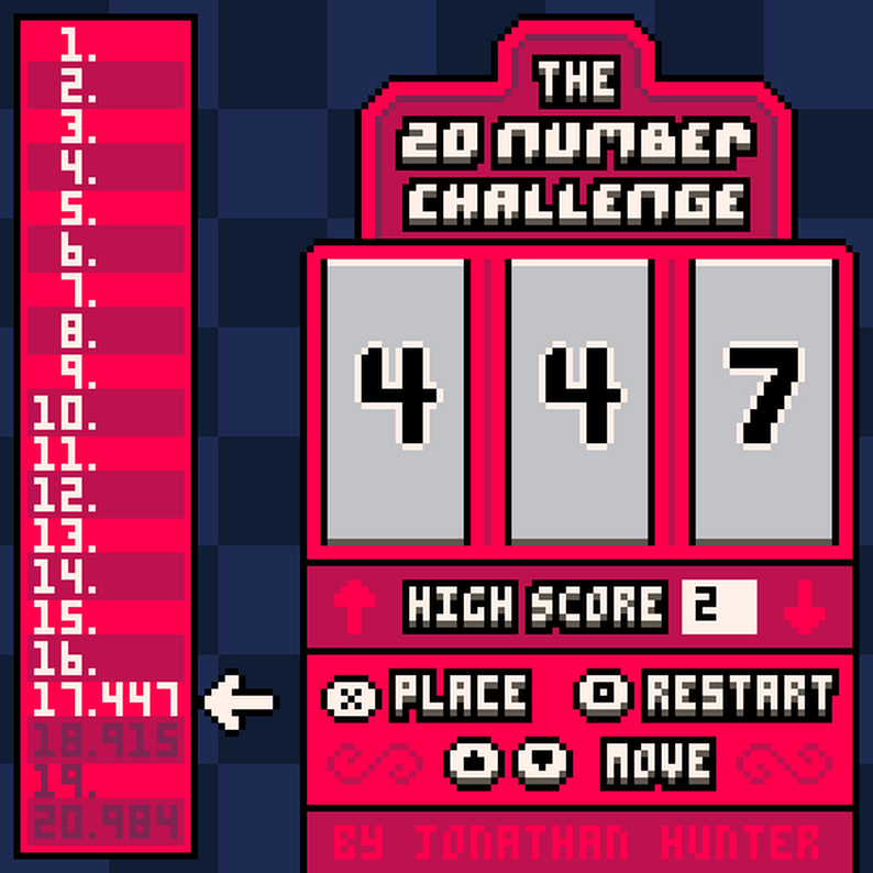 The 20 Number Challenge by Jonathan Hunter
