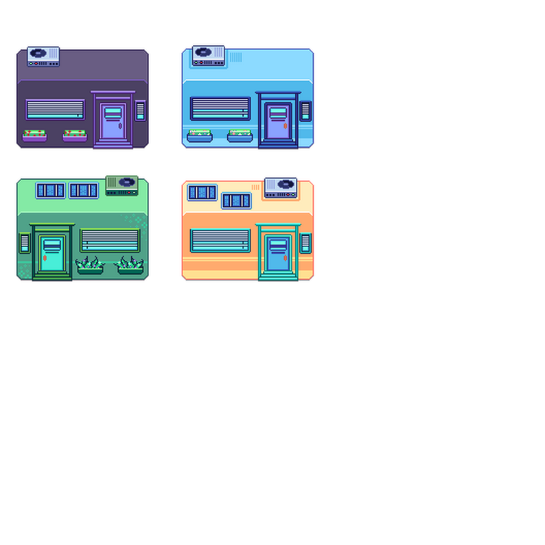 Various Pink Pixel Assets by gurokitty