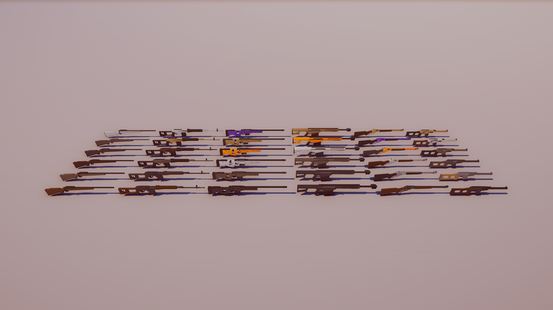 Low Poly FPS Weapons Pack by JustCreate3D