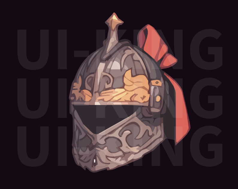 CUTE VECTOR KNIGHT HELMETS UI by UI-KING