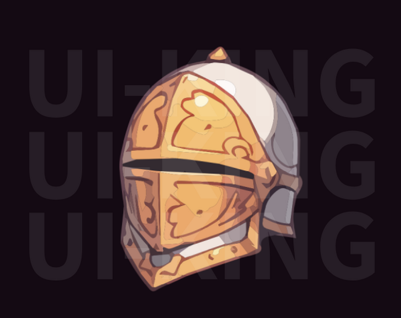 CUTE VECTOR KNIGHT HELMETS UI by UI-KING