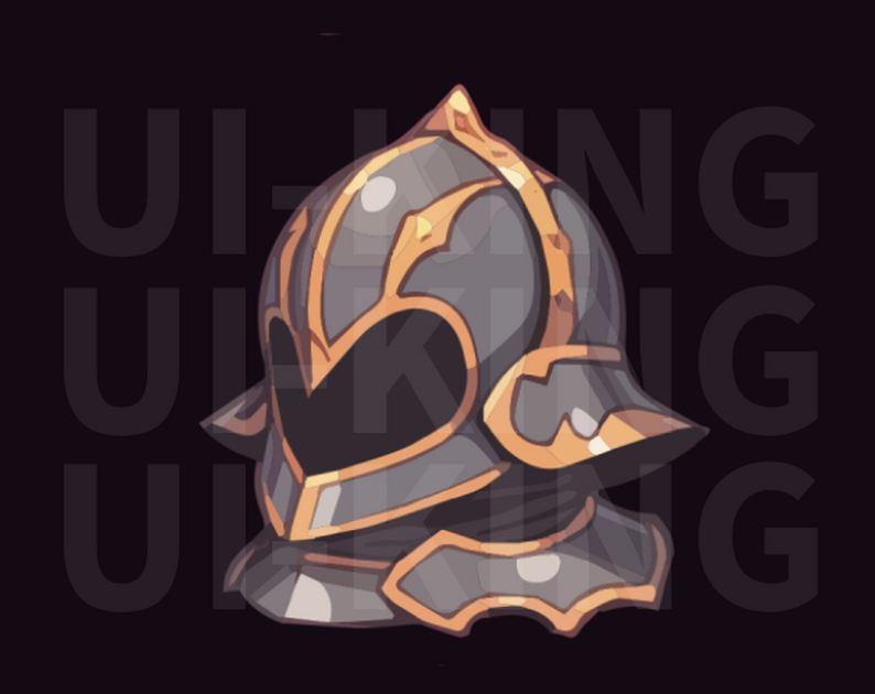 CUTE VECTOR KNIGHT HELMETS UI by UI-KING