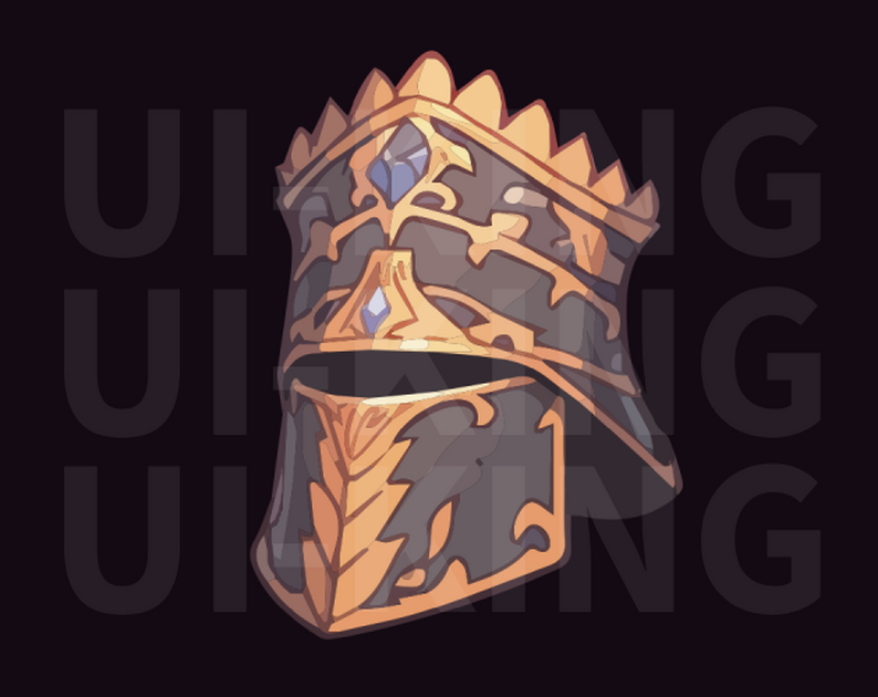 CUTE VECTOR KNIGHT HELMETS UI by UI-KING