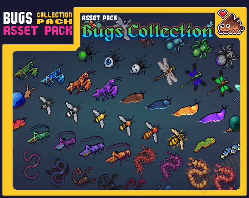 Beowulf's Insects Pixel Art Asset Pack by Beowulf