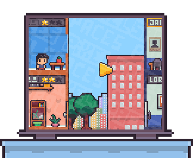 Pixel Spaces - 2D Life-Sim/Room Building Asset Pack by Netherzapdos