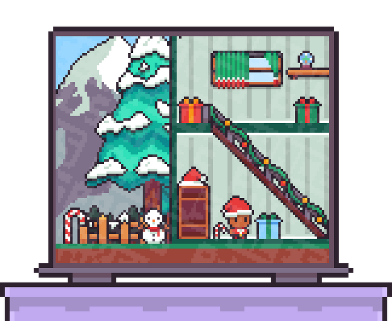 Pixel Spaces - 2D Life-Sim/Room Building Asset Pack by Netherzapdos