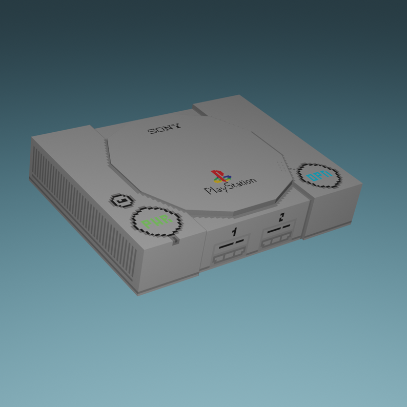 PlayStation 1 / PSone Low Poly Model Pack by DioPieretti