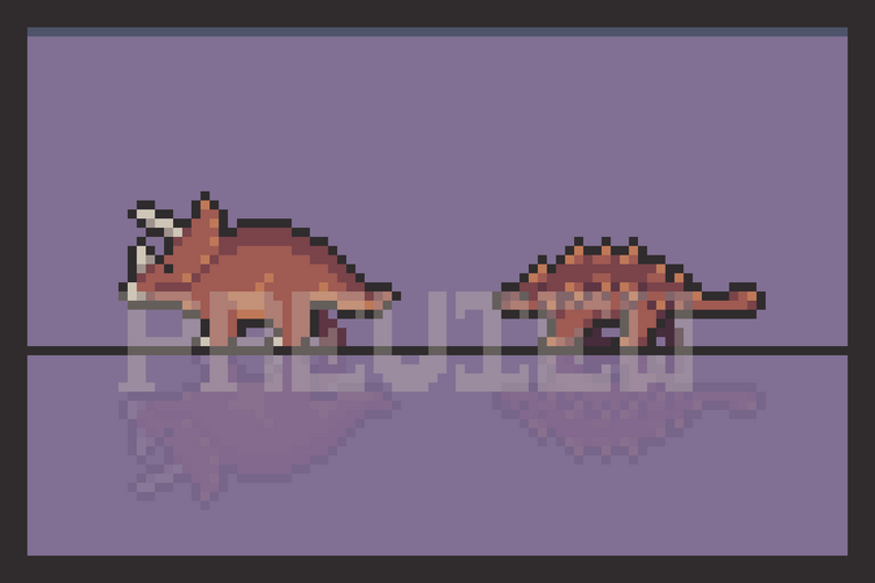 Pixanimals - Dinosaurs - Asset Pack by Zeeshan