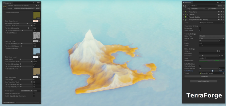 TerraForge (Beta) - procedural terrain generator by Wiskered