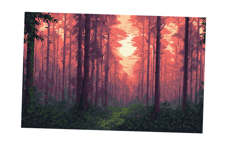 6 beautiful Forests Backgrounds Assets - Pixelart / Pixel Art sprite ...