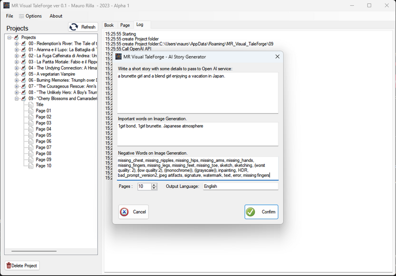 MR Visual TaleForge (Books with Stable Difussion + ChatGPT) by Misterm