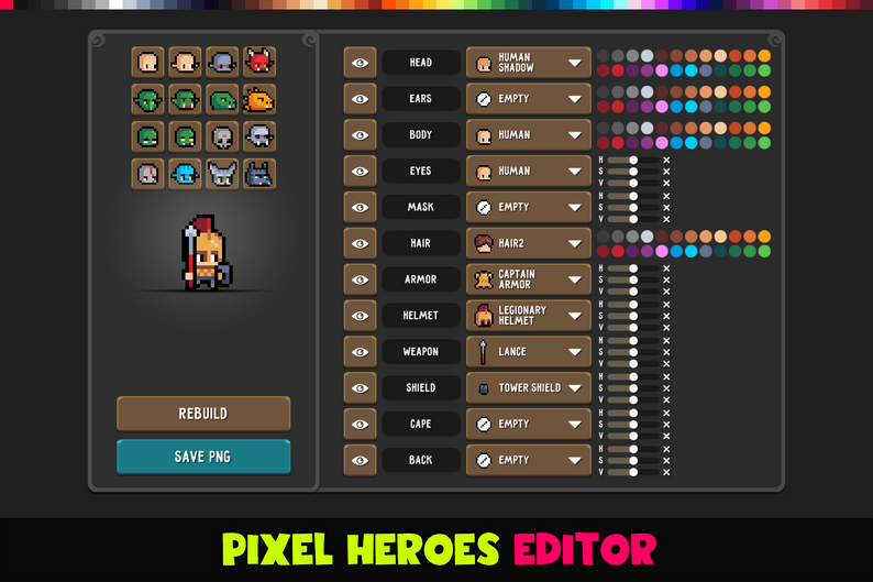 Pixel Hero Maker by Hippo