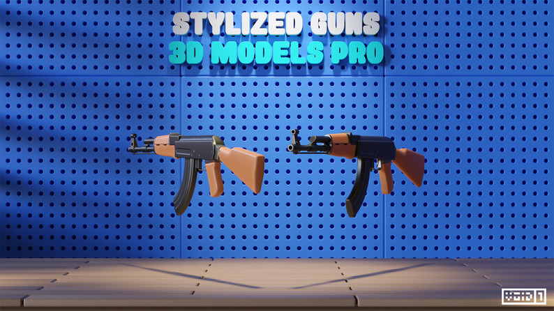 Stylized Guns 3D Models PRO by VOiD1 Gaming
