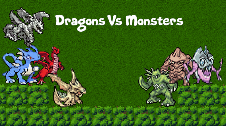 Dragons Vs Monsters by Lyman