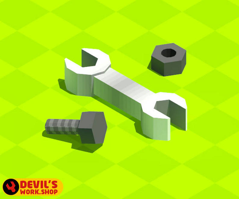 Low Poly Pixel3d Mechanic's Toolset Asset Pack - Devils Work.shop by DevilsWork.shop