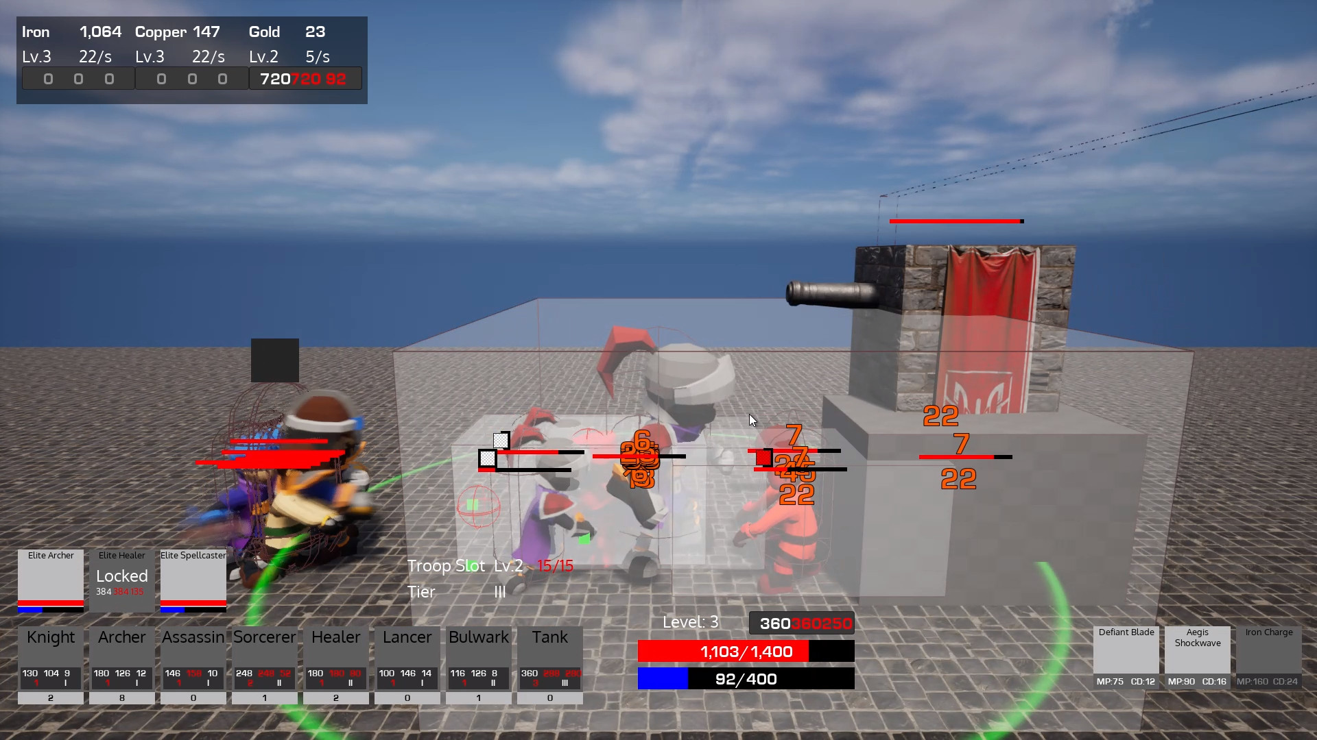 Update 1.1.1 - ProjectD3 - 2.5D Side Scroller RTS game by WFDY