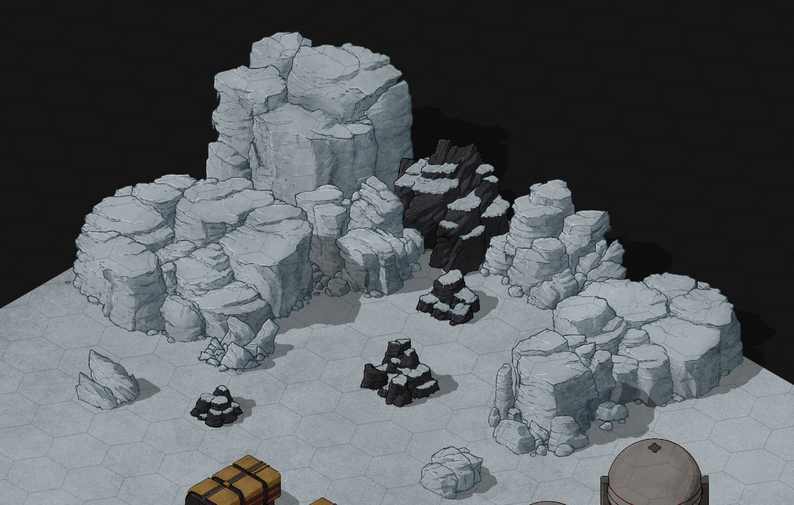 Isometric Battlefield :: Gallian Ice Field by Starlight Furnace