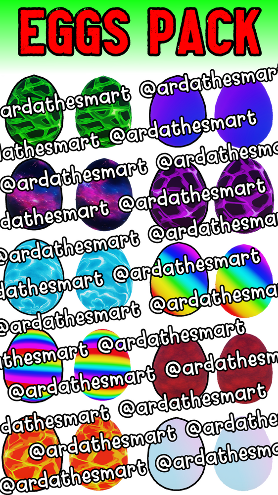 Roblox: Eggs Pack [PNGs Included] by Arda