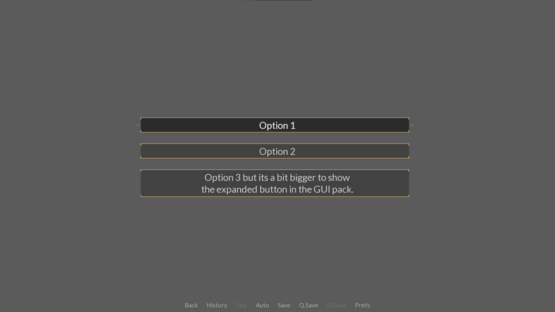 Noir GUI Pack For Ren'Py by Lrak