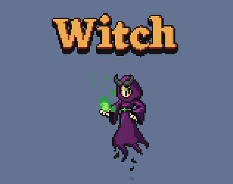 Witch 2D Pixel Art by Mattz Art