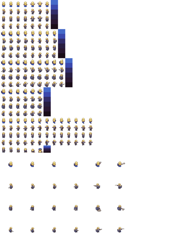 FEMALE KNIGHT RPG SPRITE by Sorthen
