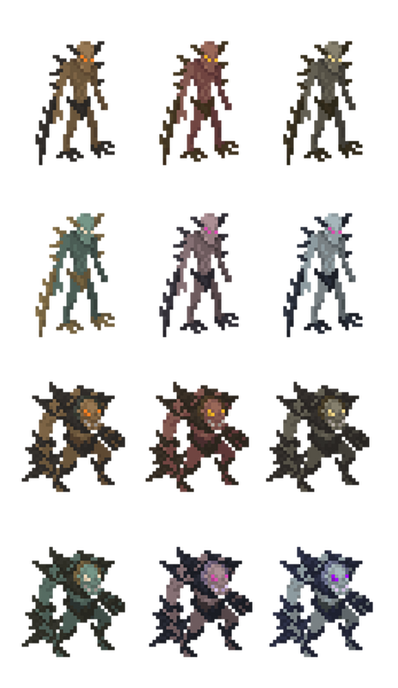 Dark Demon 2 - Top Down Pixel Art Character Assets by sanctumpixel