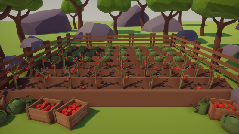 Low Poly Farm Pack Lite by JustCreate3D