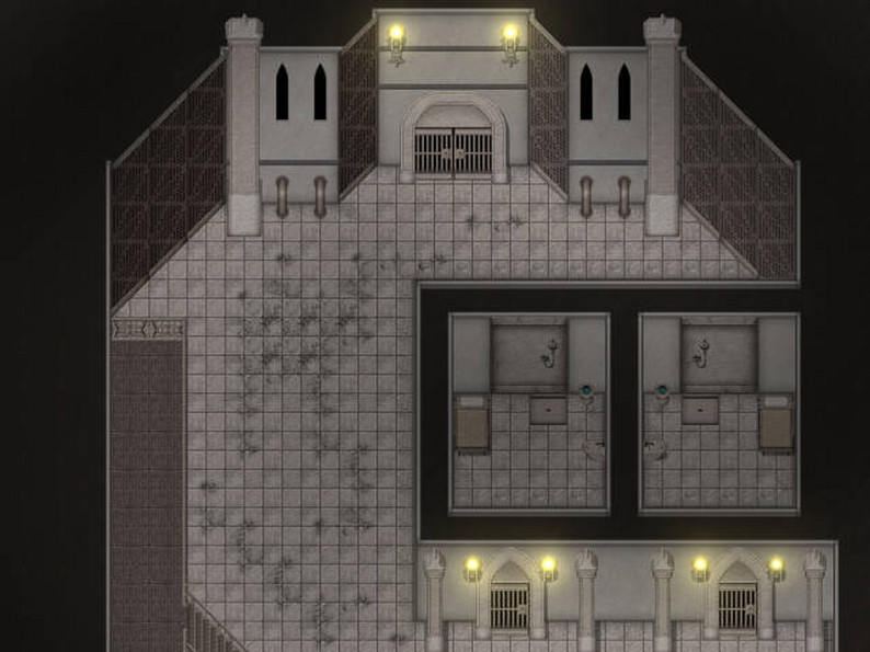 KR Gothic Prison Tileset for RPGs by Kokoro Reflections