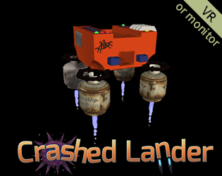 Crashed Lander by Don Whitaker