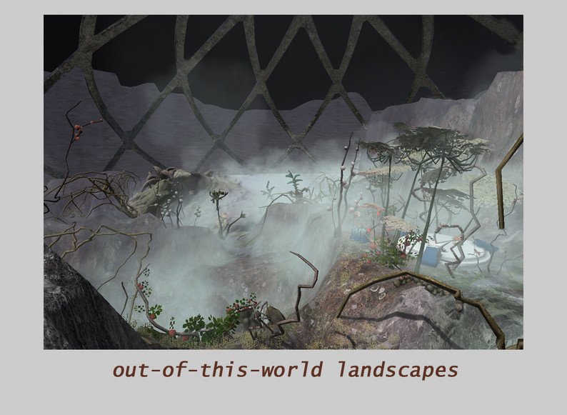 Crashed Lander by Don Whitaker