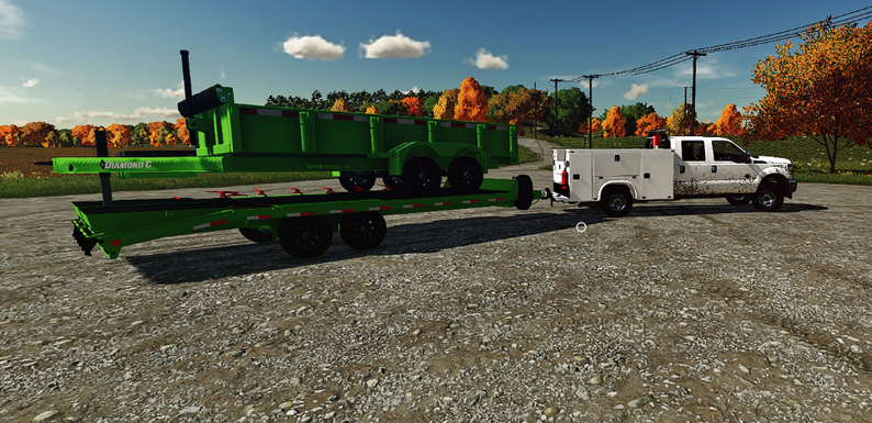 FS22 Diamond C Dump Trailer by NofModding